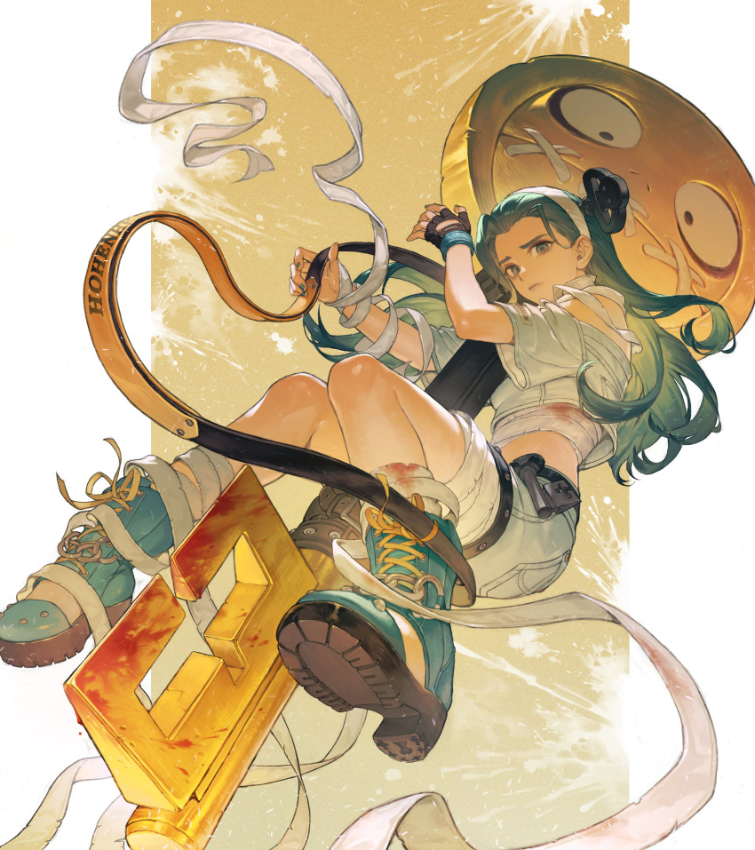 Safebooru - 1girl a.b.a absurdres bags under eyes bandages blood blood on clothes blood on ...