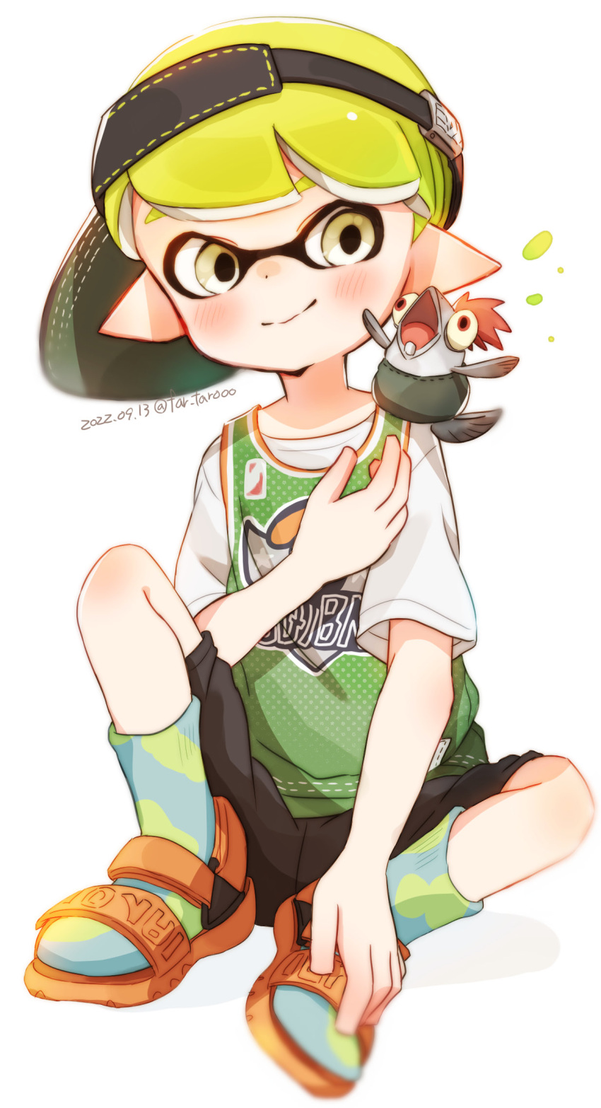 Safebooru - 1boy arm up basketball jersey black hat black shorts blush ...