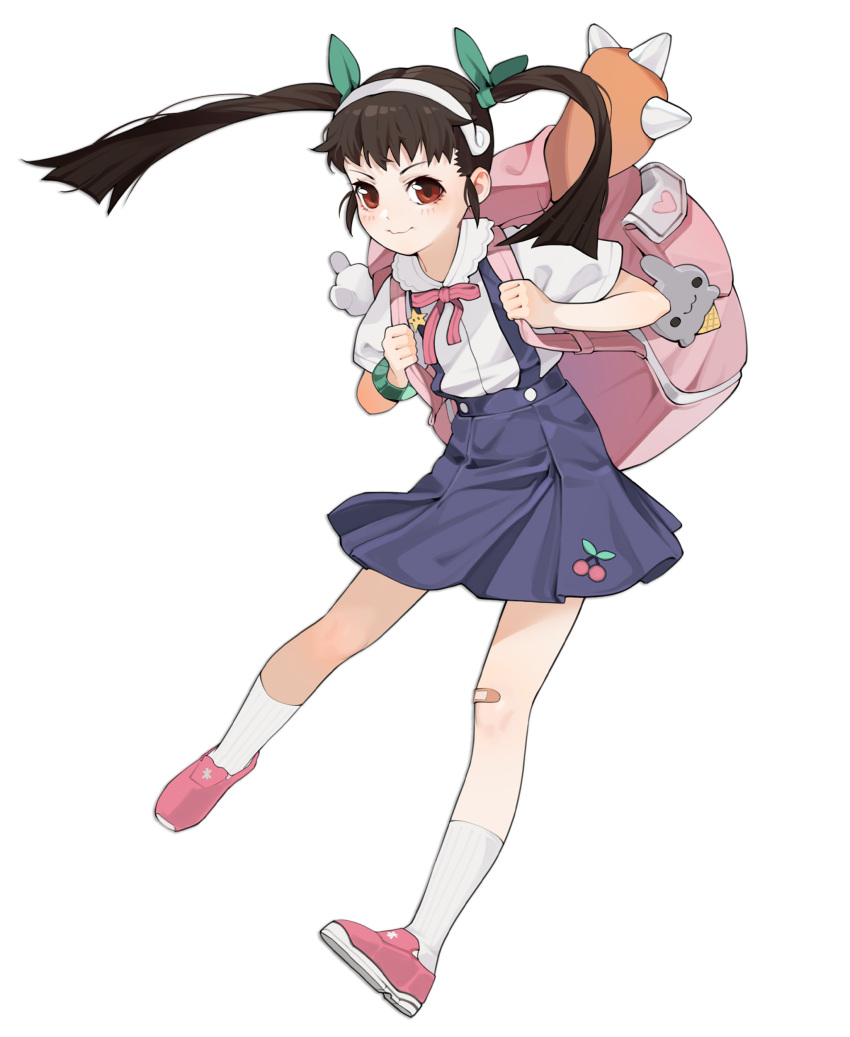 Safebooru - 1girl absurdres anomarasu backpack bag black hair flat ...