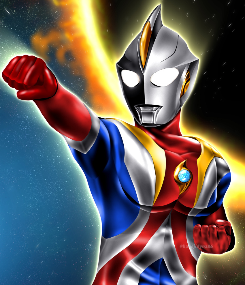 Safebooru - 1boy alien blue skin bluesky username clenched hands ...