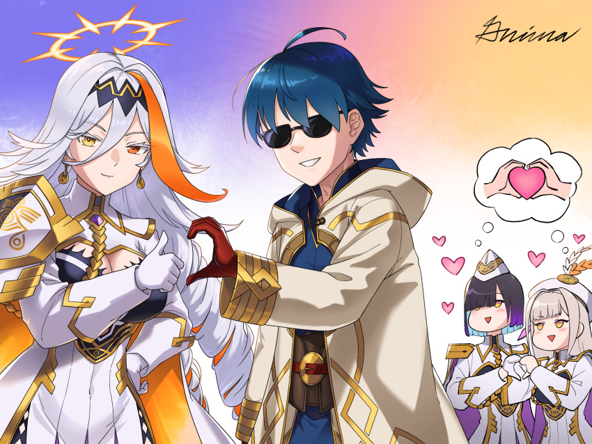 Safebooru - 1boy 3girls baldr (fire emblem heroes) commission drill ...