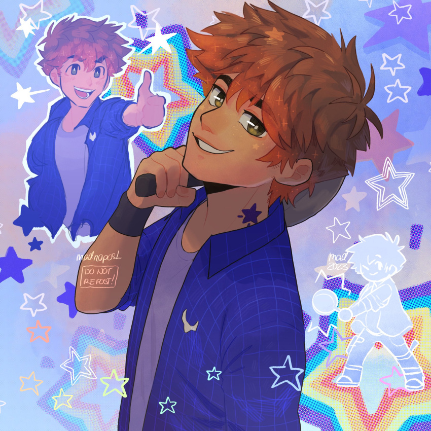 Safebooru - 1boy 2023 alternate costume alternate universe antenna hair ...