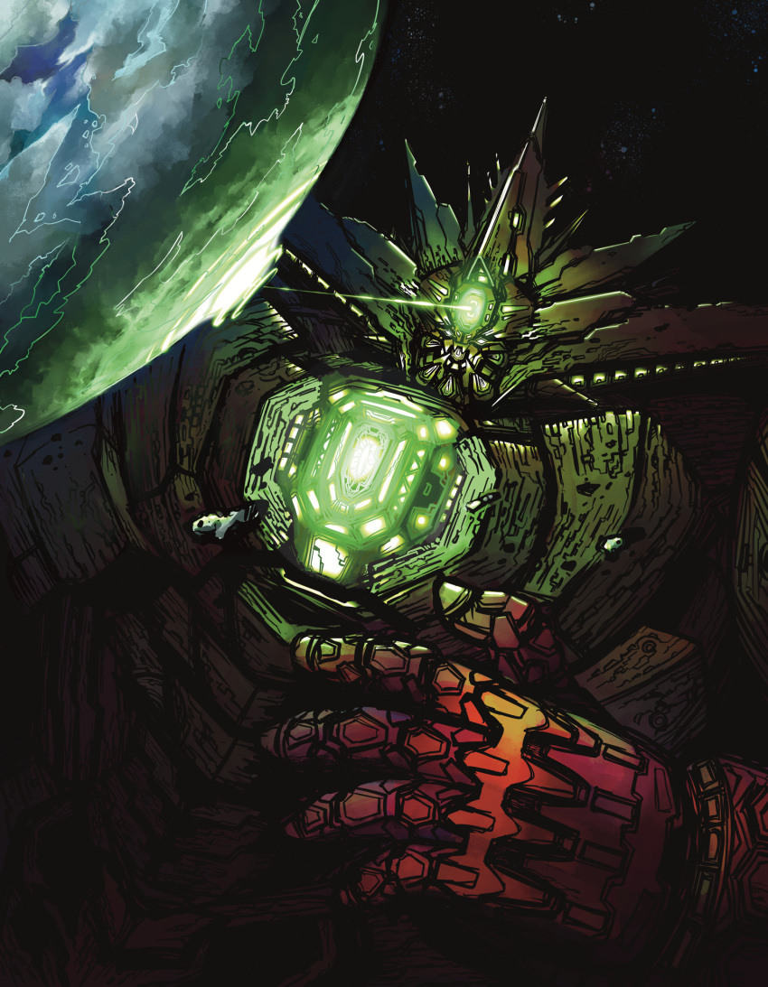 Safebooru - armor biomechanical core energy beam forehead beam getter ...