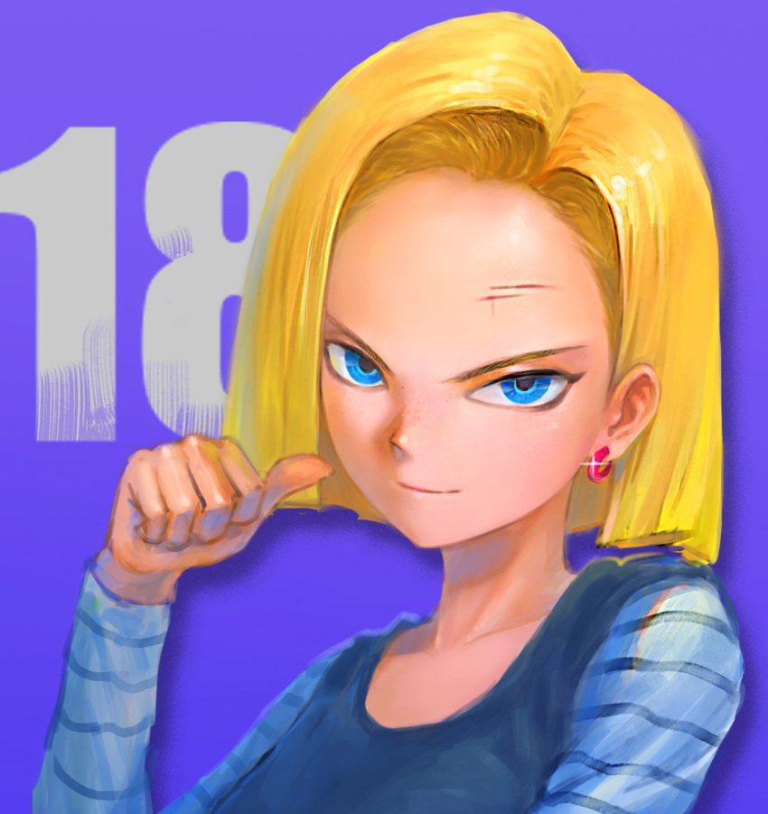 Safebooru - 1girl 627002041 android 18 blonde hair blue eyes character ...