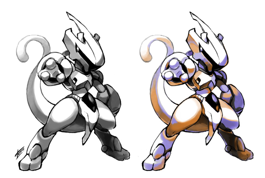 Safebooru - armor artist name commentary comparison helmet mewtwo no ...