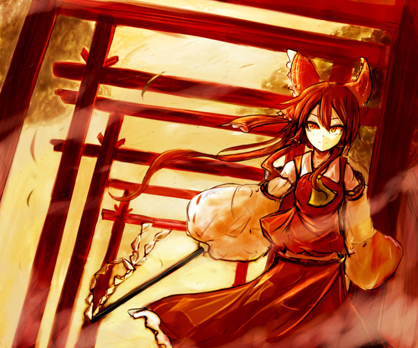 Safebooru - 1girl ascot bare shoulders bow brown eyes brown hair ...