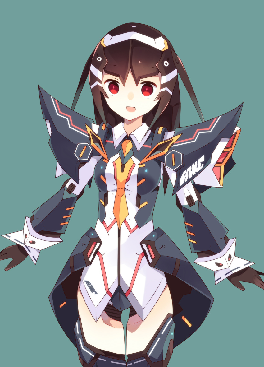 Safebooru - 1girl :d absurdres armor black hair hatoichi reno highres ...