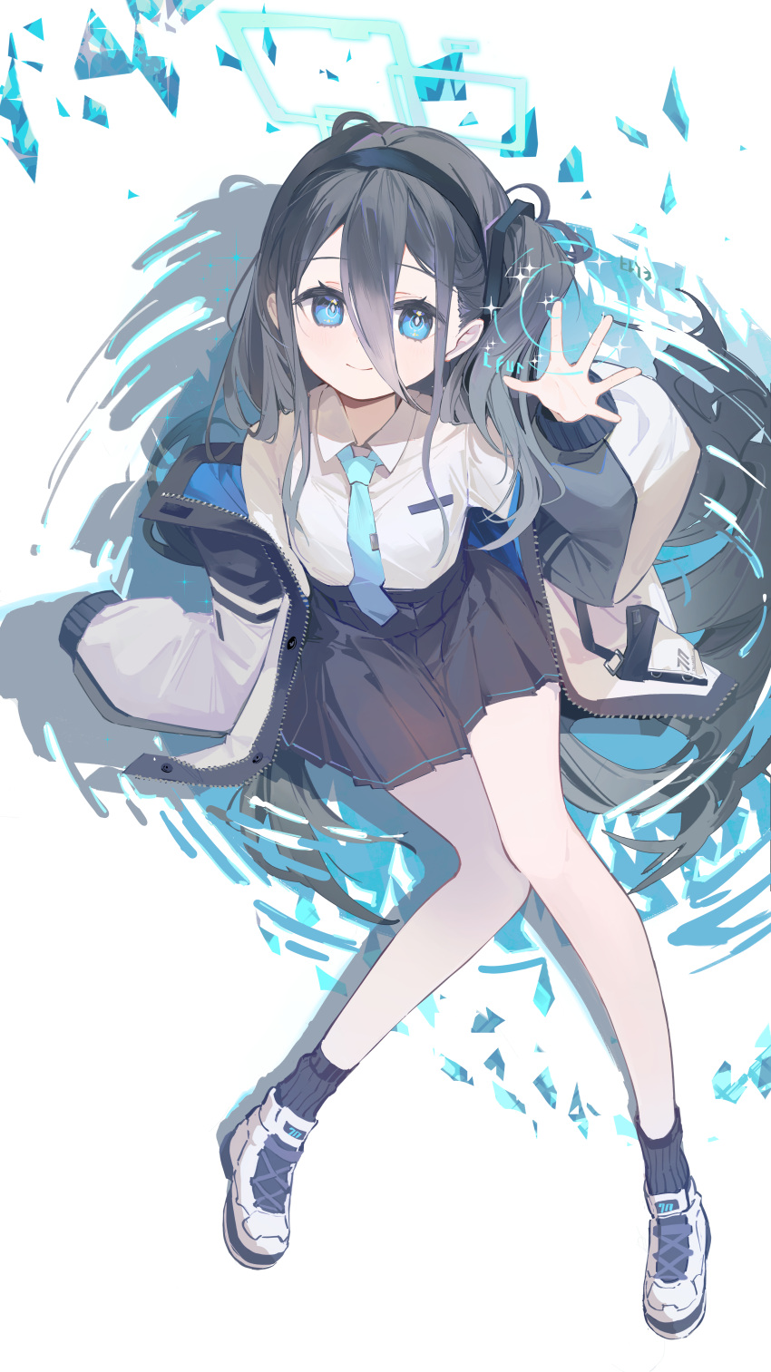 Safebooru - 1girl absurdres ahoge aqua halo aris (blue archive) black ...