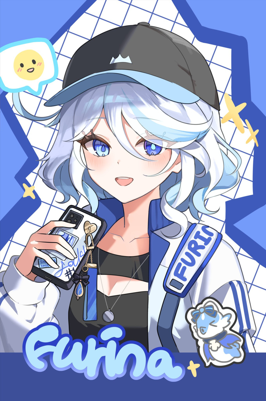 Safebooru - 1girl alternate costume black hat black shirt blue eyes ...
