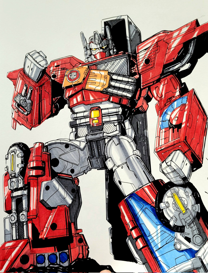 Safebooru - arm mounted weapon autobot fire convoy highres insignia ...
