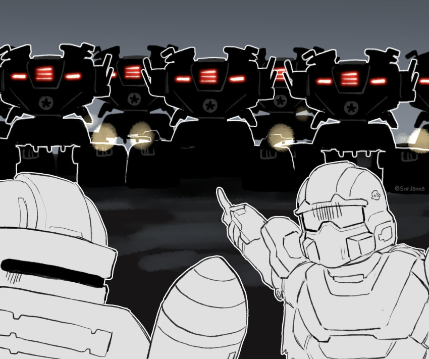 Safebooru - 2boys artist name automaton (helldivers) bomb bulletproof ...