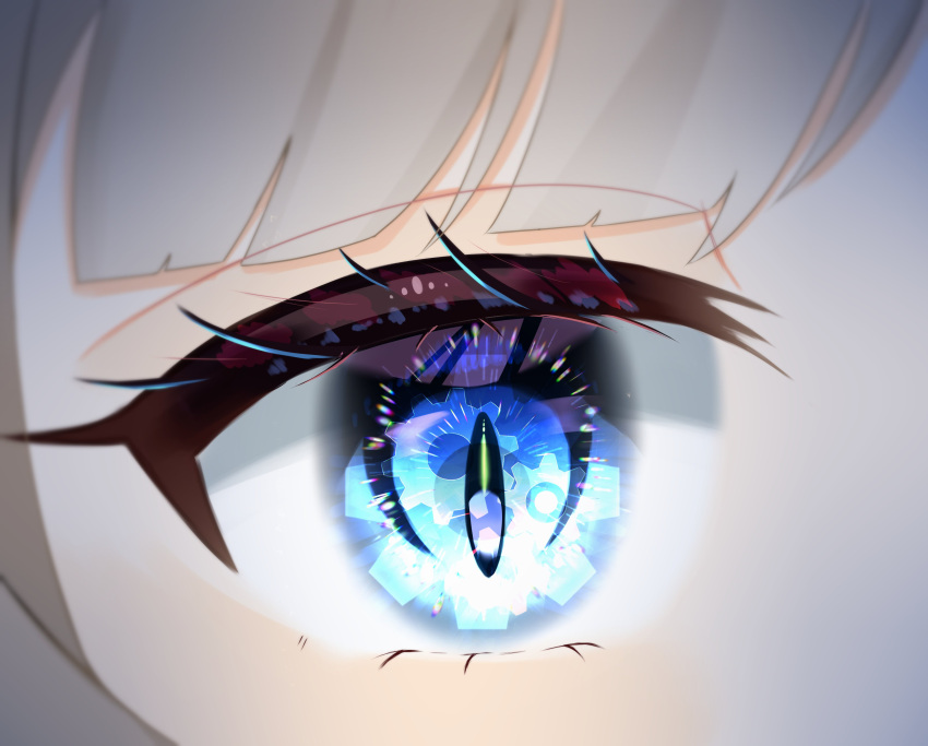 Safebooru - 1girl absurdres blue eyes brown hair close-up colored ...