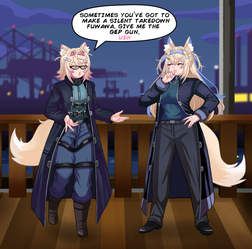Safebooru - absurdres animal ears black coat blue hair boots breasts ...