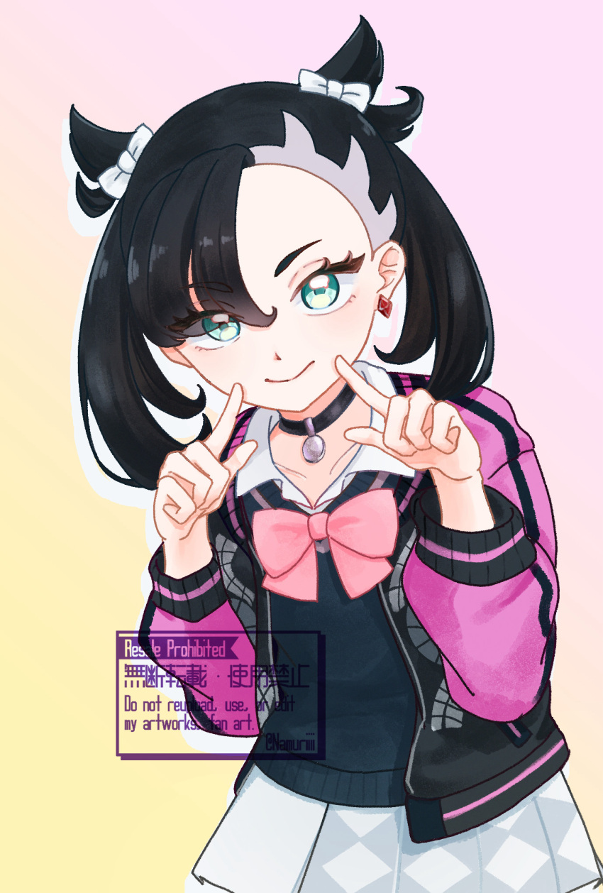 Safebooru - 1girl asymmetrical bangs black hair choker commentary ...