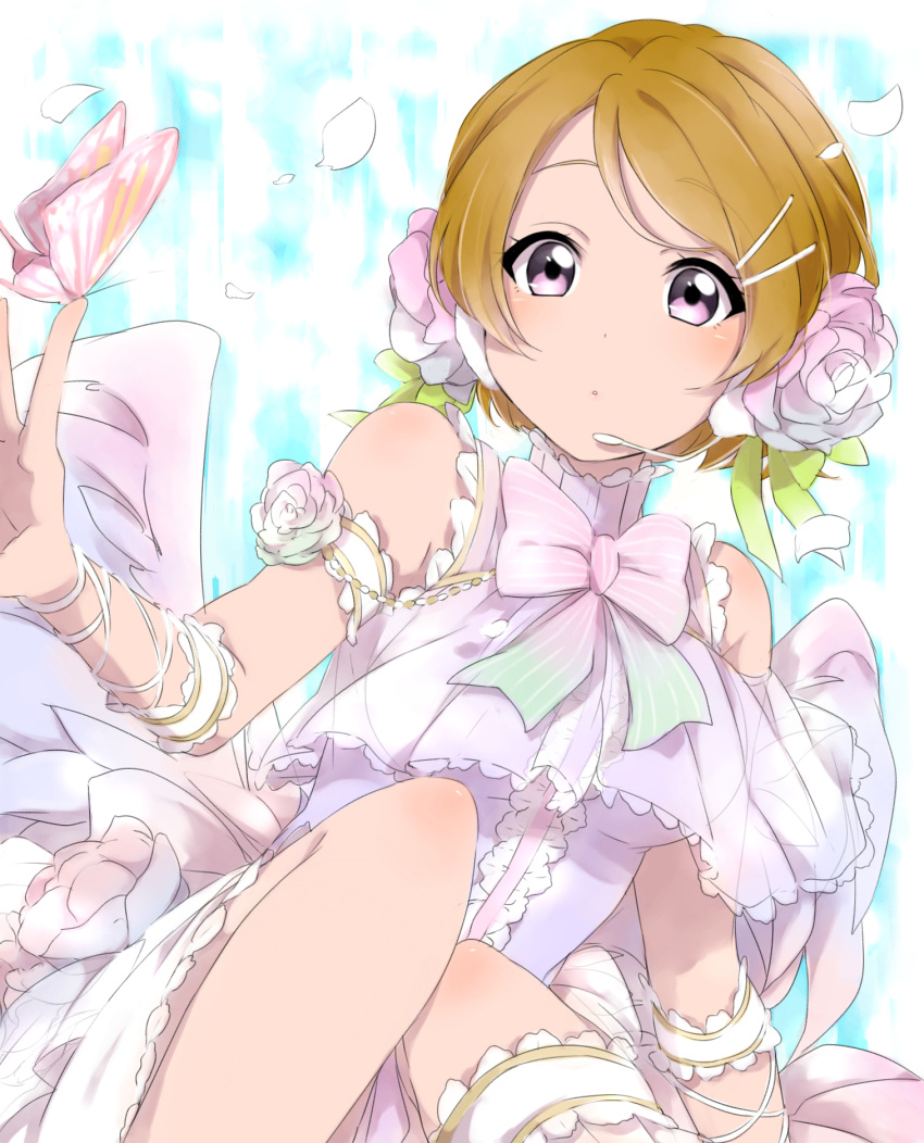 Safebooru - angel blush brown hair dress koizumi hanayo love live! school idol project purple ...
