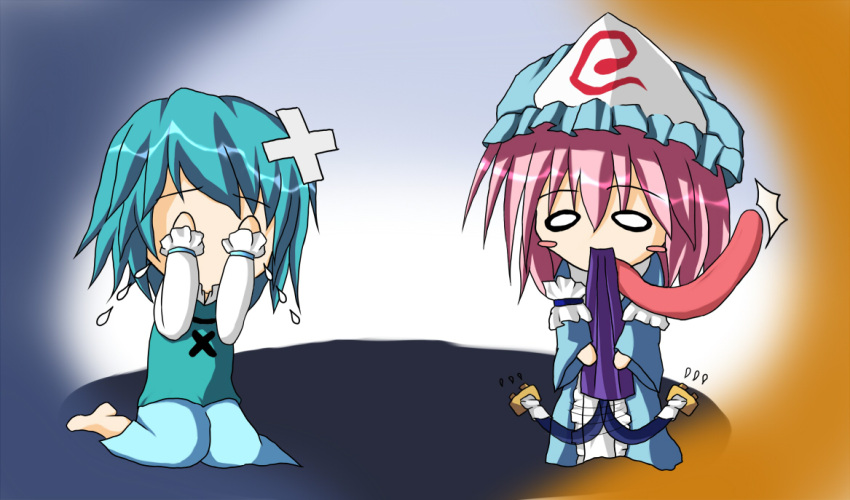 Safebooru - commentary request crying eating karakasa obake oriental ...