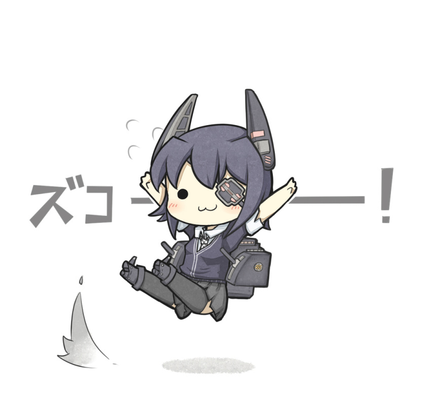 Safebooru - 1girl :3 ascii art chibi eyepatch flying sweatdrops ...