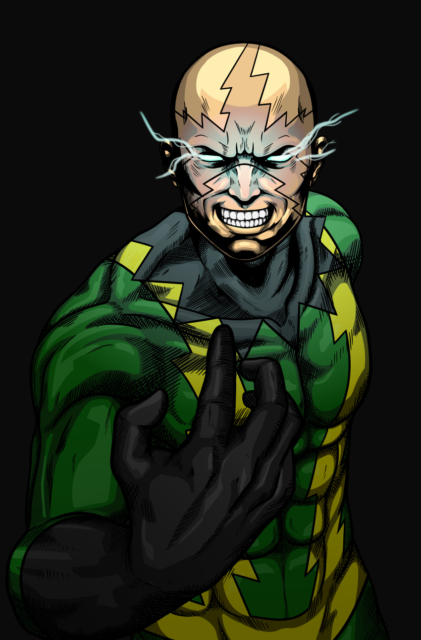 Safebooru - absurdres bald crosshatching electricity electro (spider ...