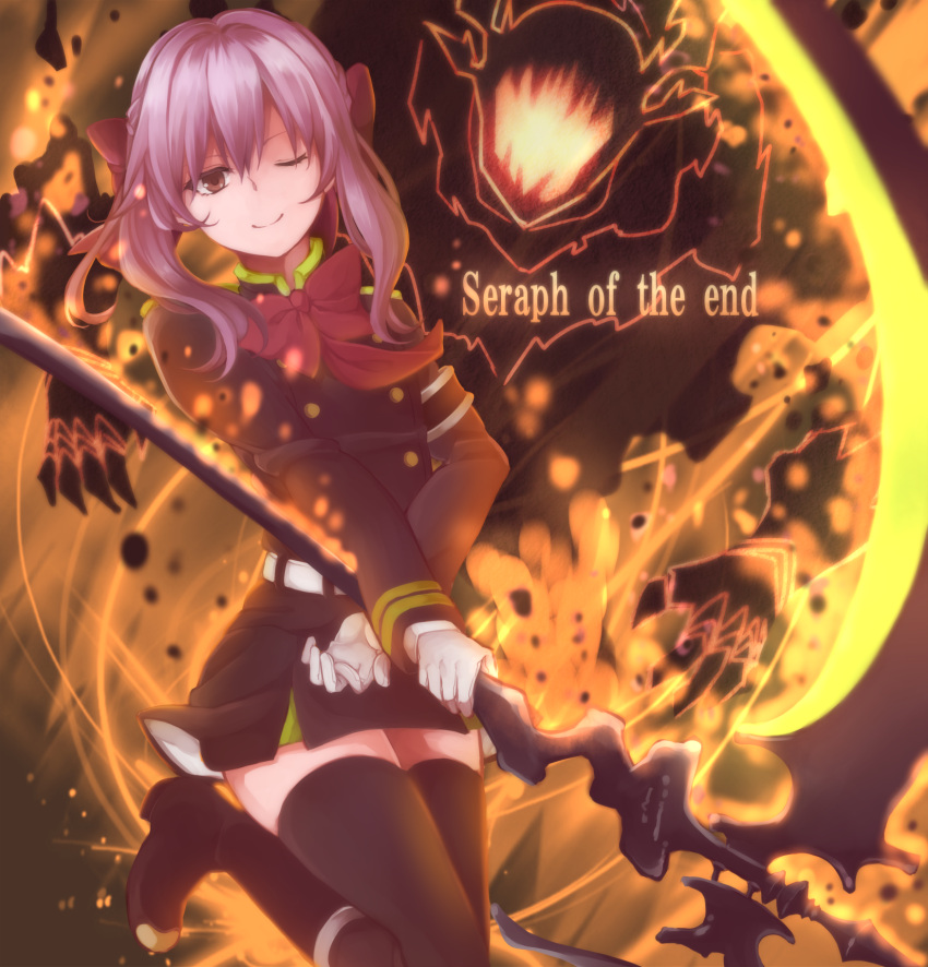 Safebooru - 1girl ;) belt bow chun (ya i memories) fire hair bow ...
