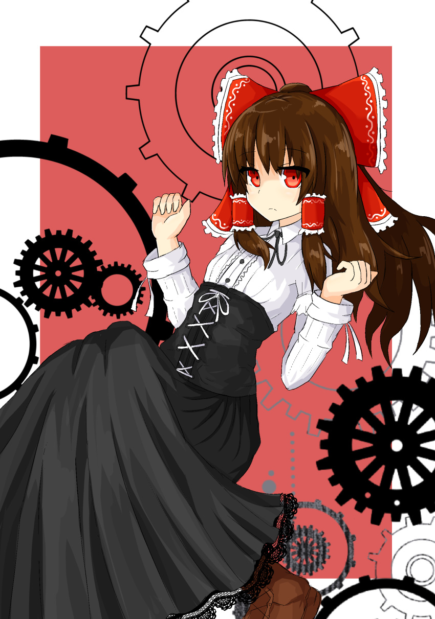 Safebooru - absurdres alternate costume artist request brown hair ...