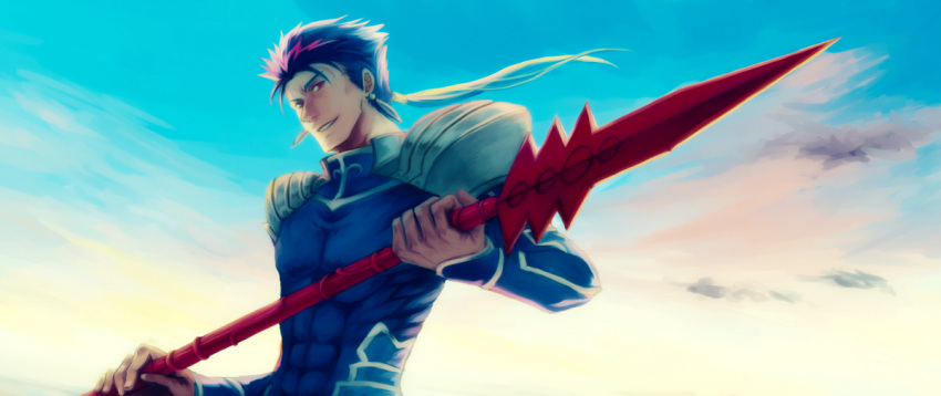 Safebooru - 1boy blue hair fate/stay night fate (series) gae bolg ...