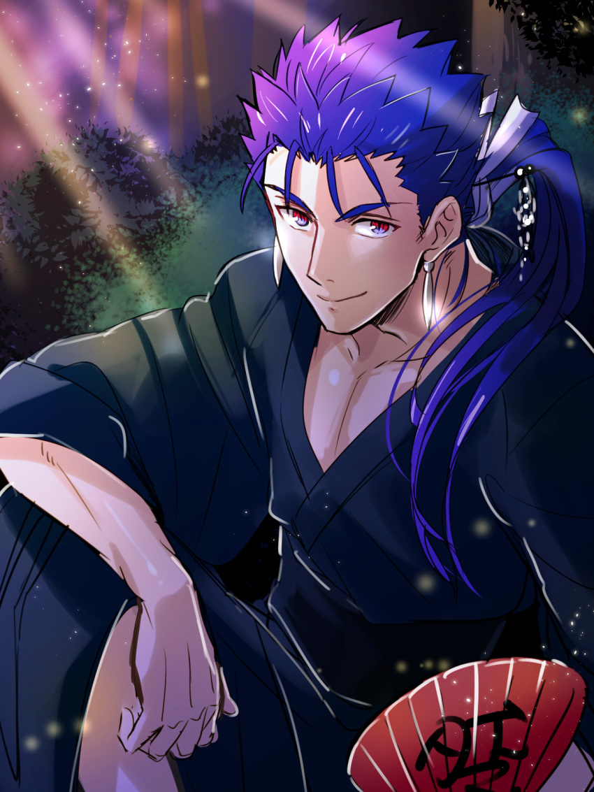 Safebooru - 1boy blue hair fate/stay night fate (series) highres ...
