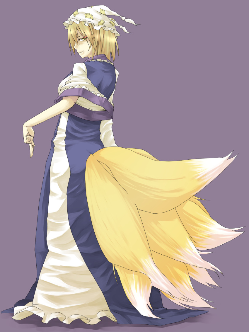 Safebooru - fox tail hat highres shiro negi short hair simple ...