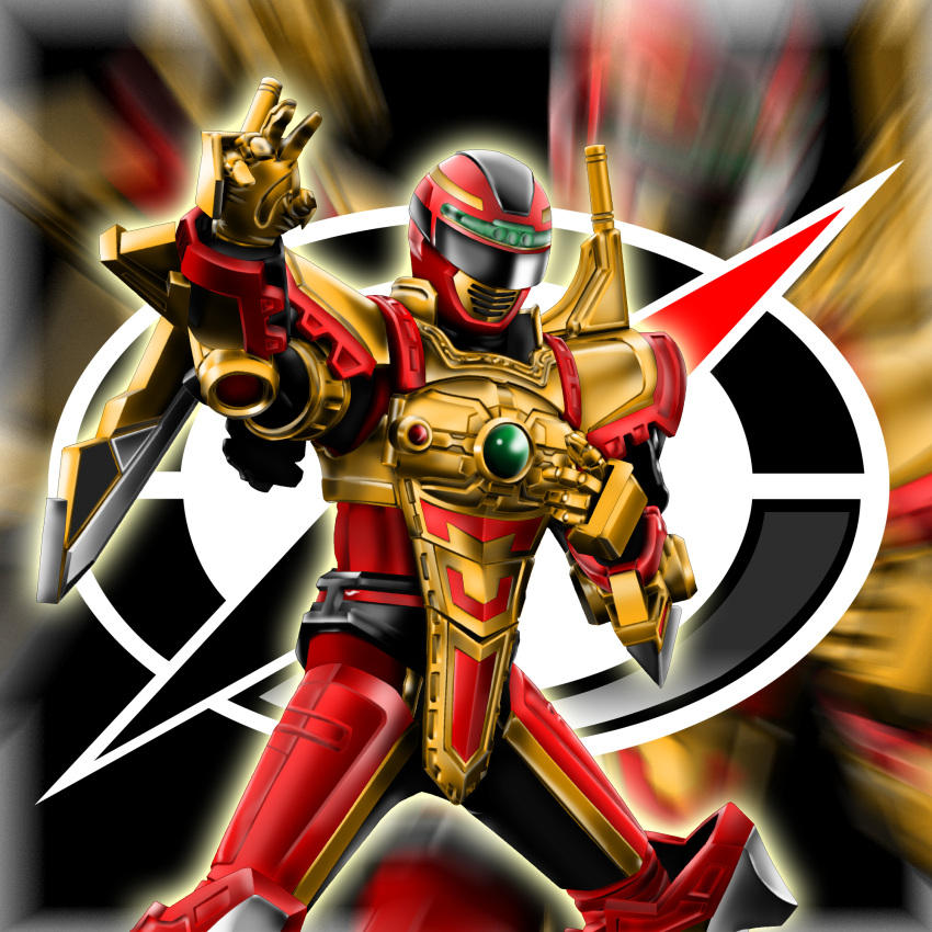 Safebooru - 1boy armor bouken red daikenjin zubaan gogo sentai ...