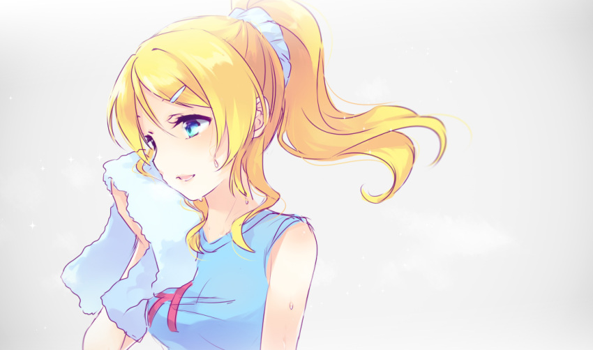Safebooru - 1girl ayase eli blonde hair blue eyes love live! school idol project ponytail shinia ...