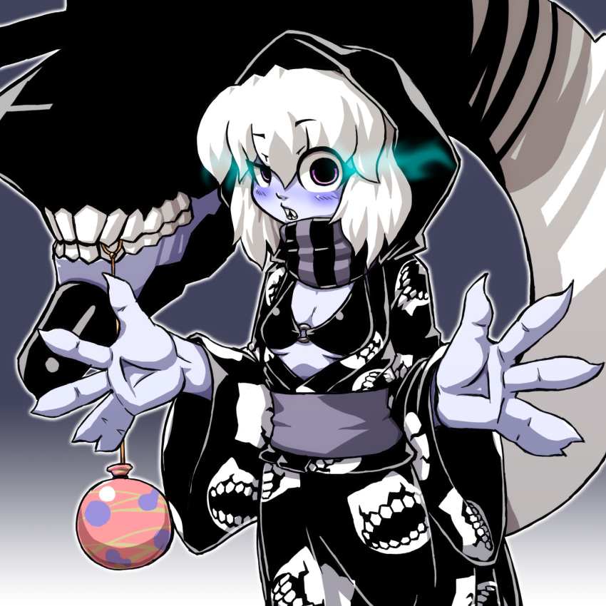 Safebooru - 1girl alternate costume balloon bra breasts claws ...