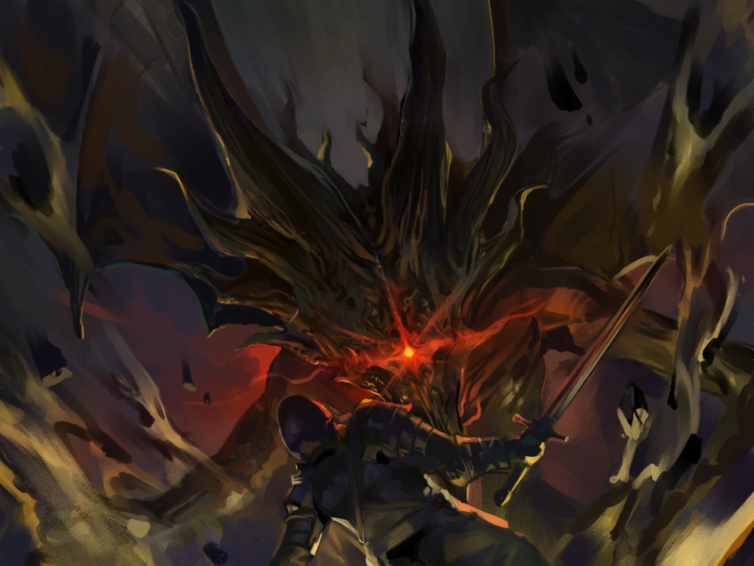 Safebooru - 1other armor black dragon kalameet breastplate chosen ...