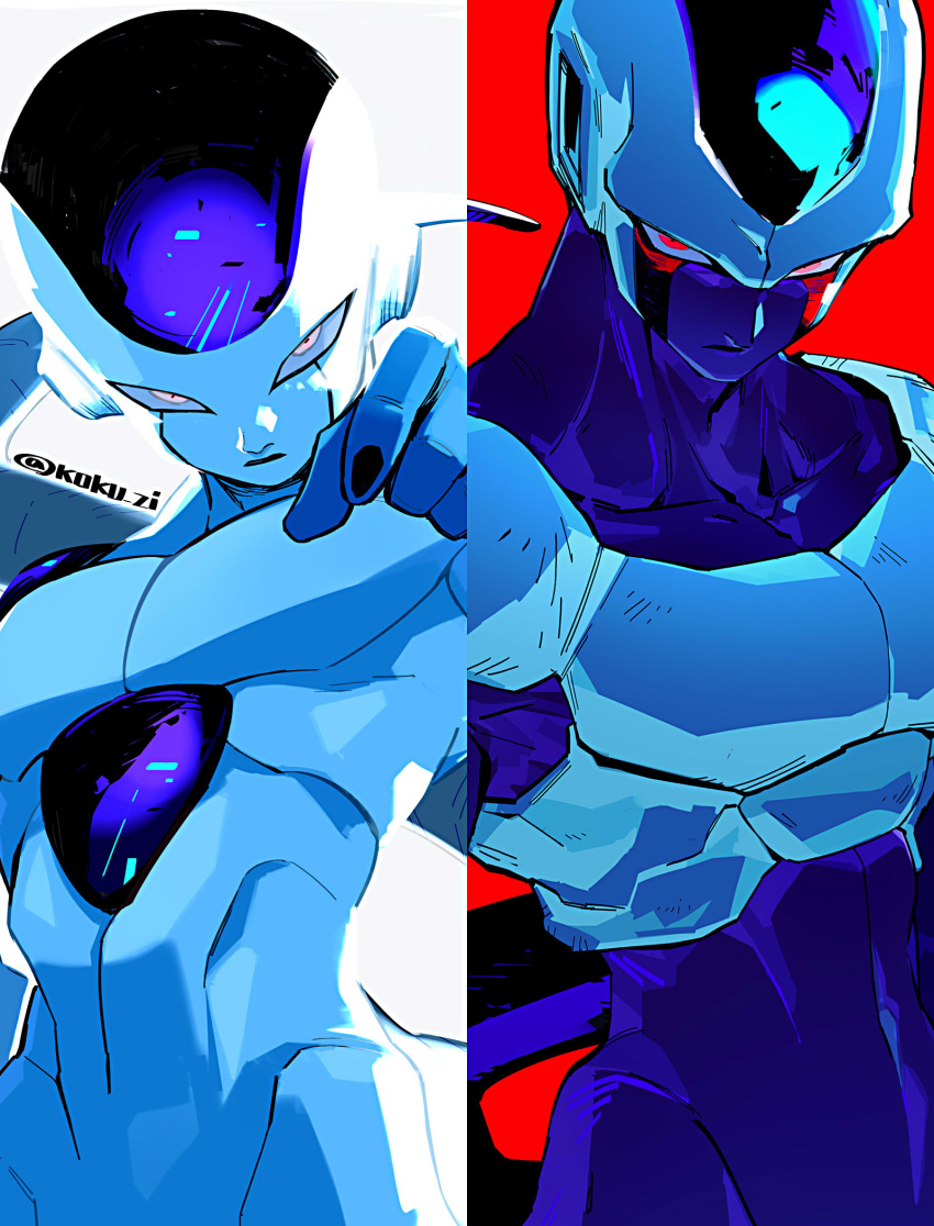 Safebooru - 2boys black nails brothers colored skin cooler (dragon ball) dragon ball dragon ball ...