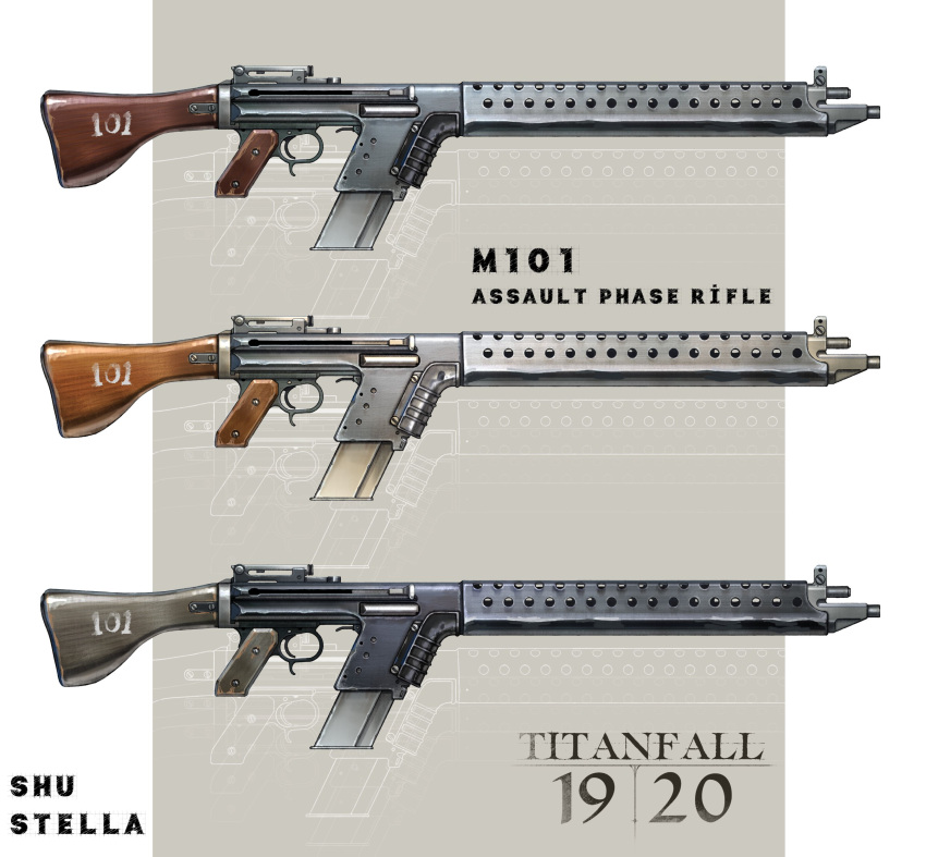 Safebooru - absurdres artist name assault rifle from side gun highres ...