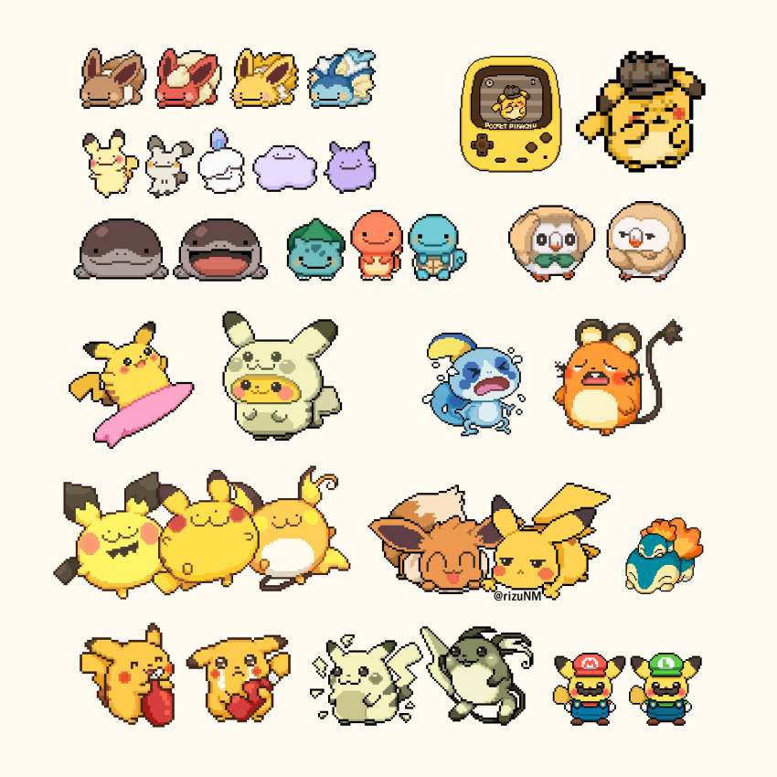 Safebooru - animal focus artist name bulbasaur candle charmander chibi ...