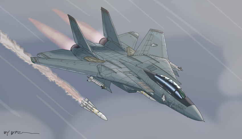 Safebooru - absurdres aerial battle afterburner aircraft airplane battle canopy (aircraft ...