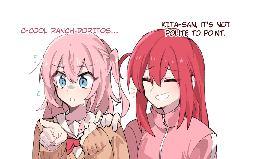 Safebooru - 2girls ahoge alternate hair color blue eyes bocchi the rock ...