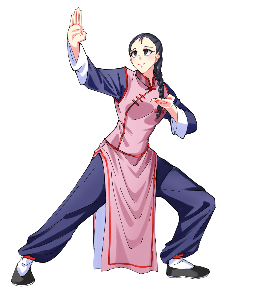 Safebooru - 1girl absurdres black hair changpao china dress chinese ...