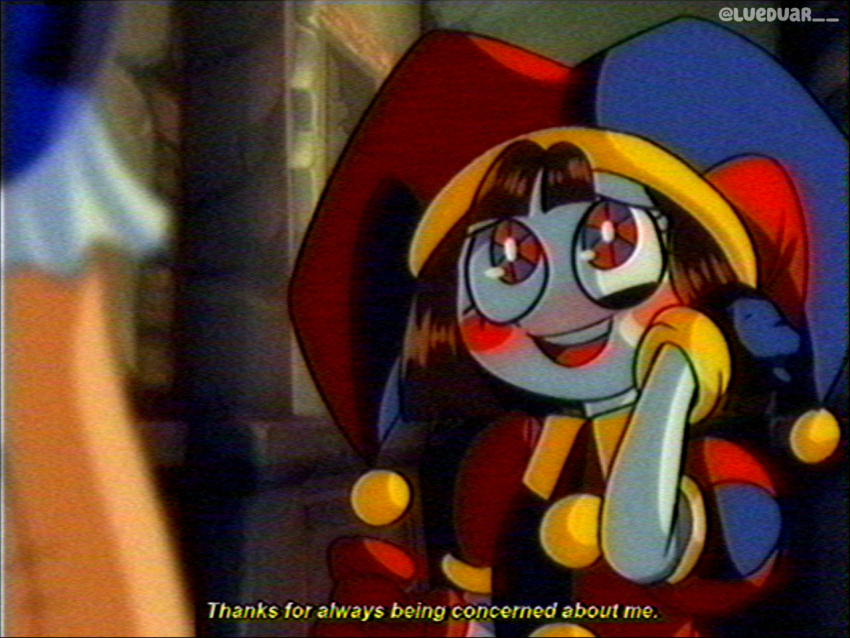 Safebooru - 1990s (style) 2girls blue eyes blue gloves blurry blurry foreground brown hair ...