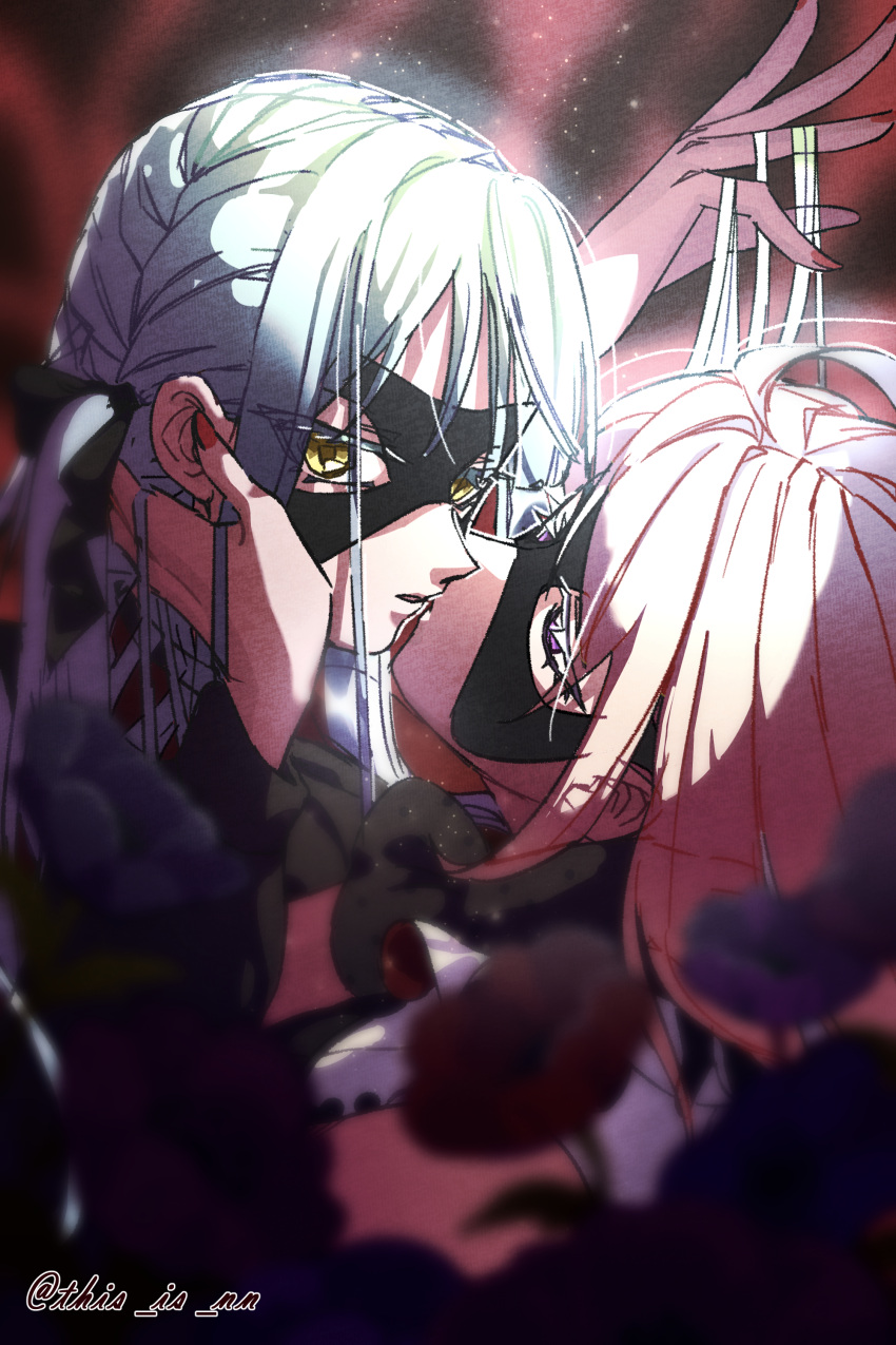 Safebooru - 2girls absurdres bang dream! bang dream! it's mygo!!!!! black mask blonde hair blue ...