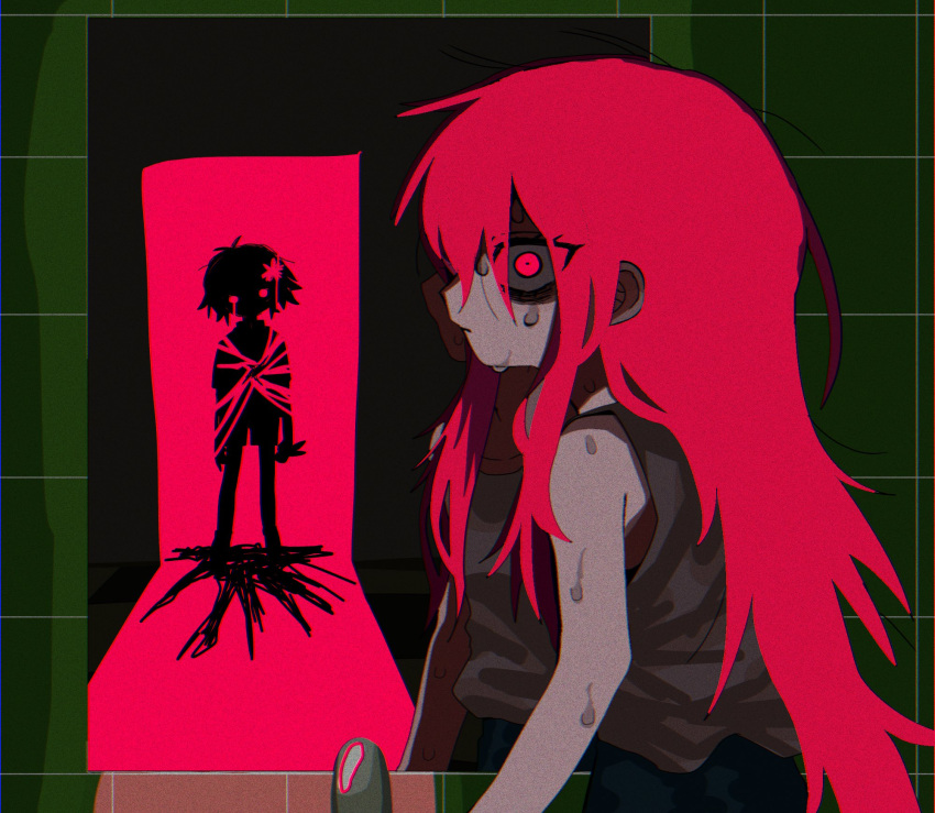 Safebooru - 1boy 1girl alternate eye color aubrey (faraway) (omori ...