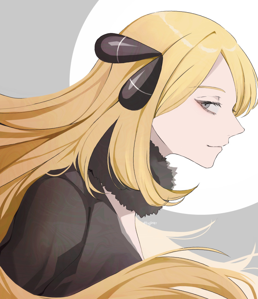 Safebooru - 1girl absurdres blonde hair closed mouth coat commentary request cynthia (pokemon ...