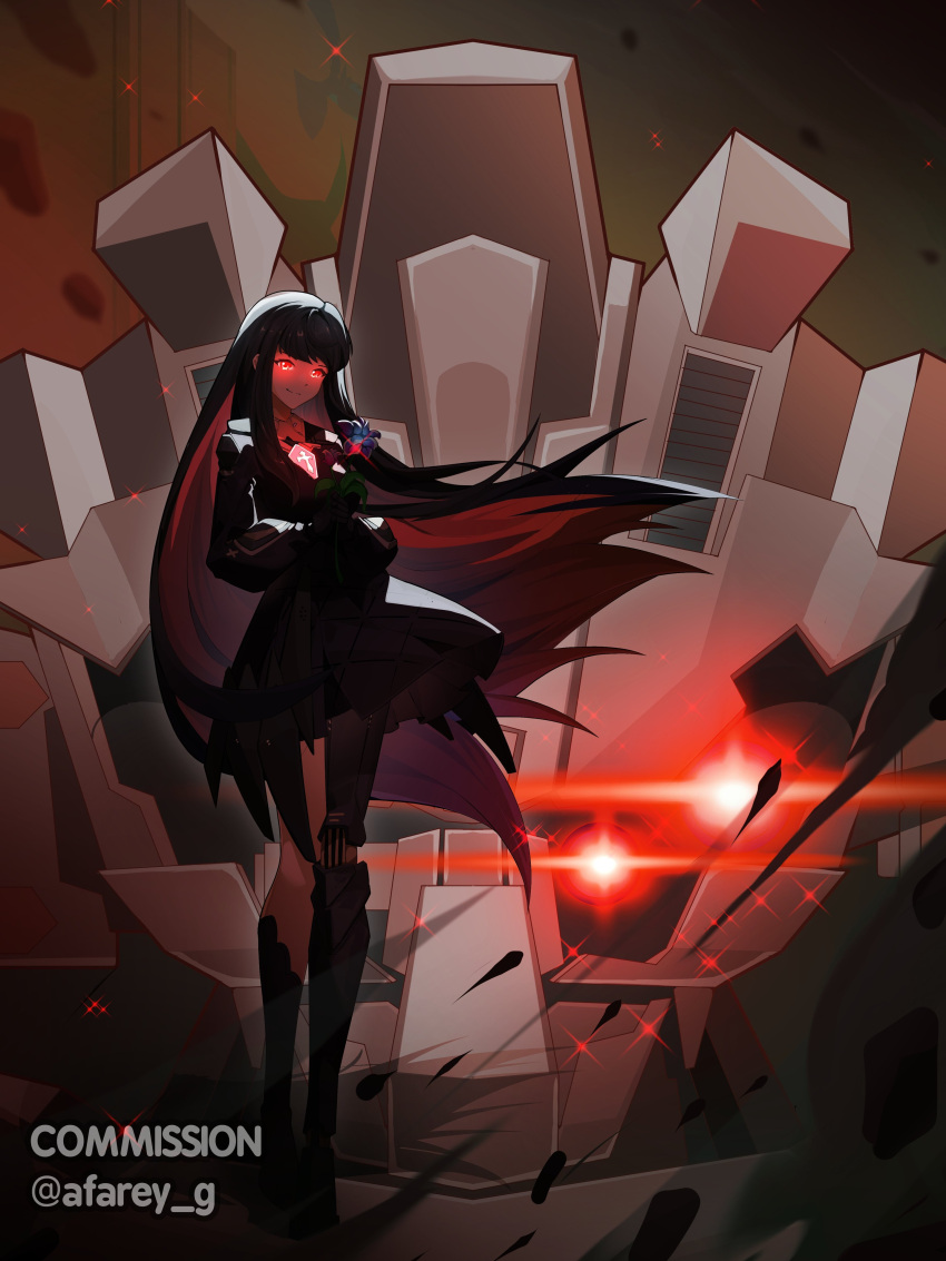 Safebooru - 1girl absurdres afarey granger armored core black dress ...