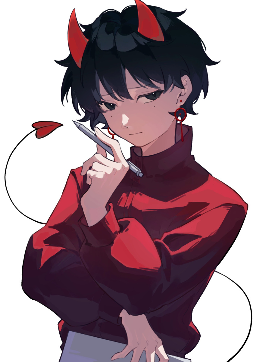 Safebooru - 1boy absurdres black eyes black hair chinese commentary closed mouth commentary ...