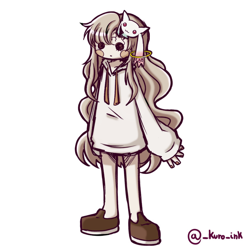 Safebooru - 1girl black eyes crack cracked skin doll full body highres ...