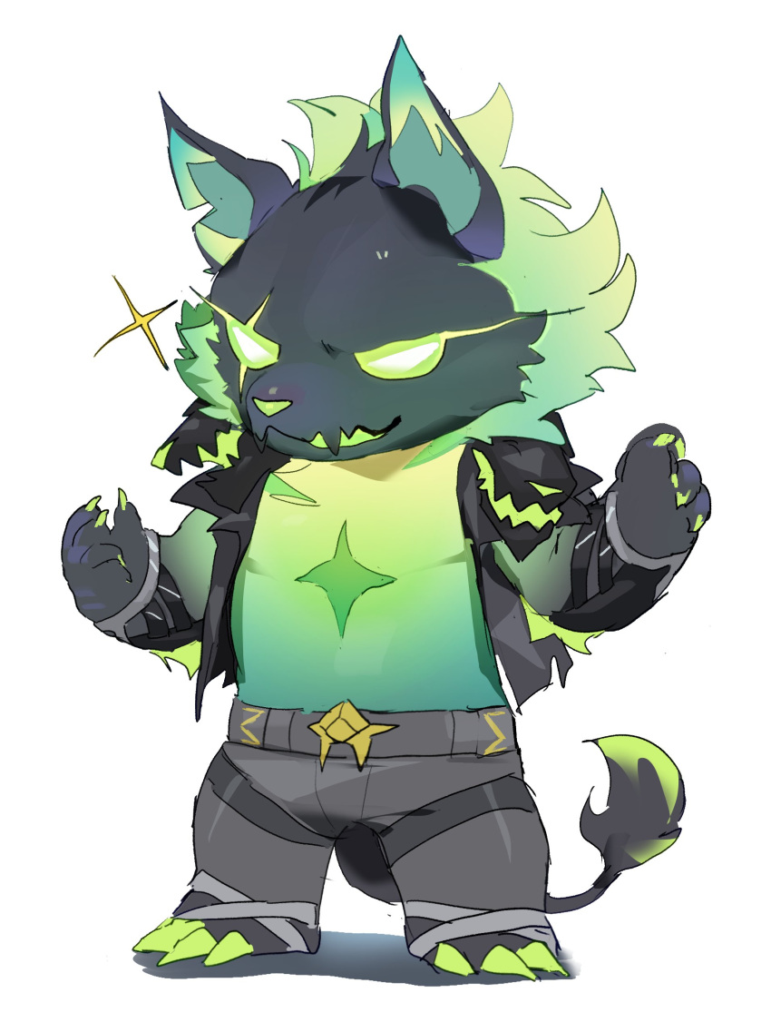 Safebooru - 1boy absurdres animal ears barefoot belt black belt black ...