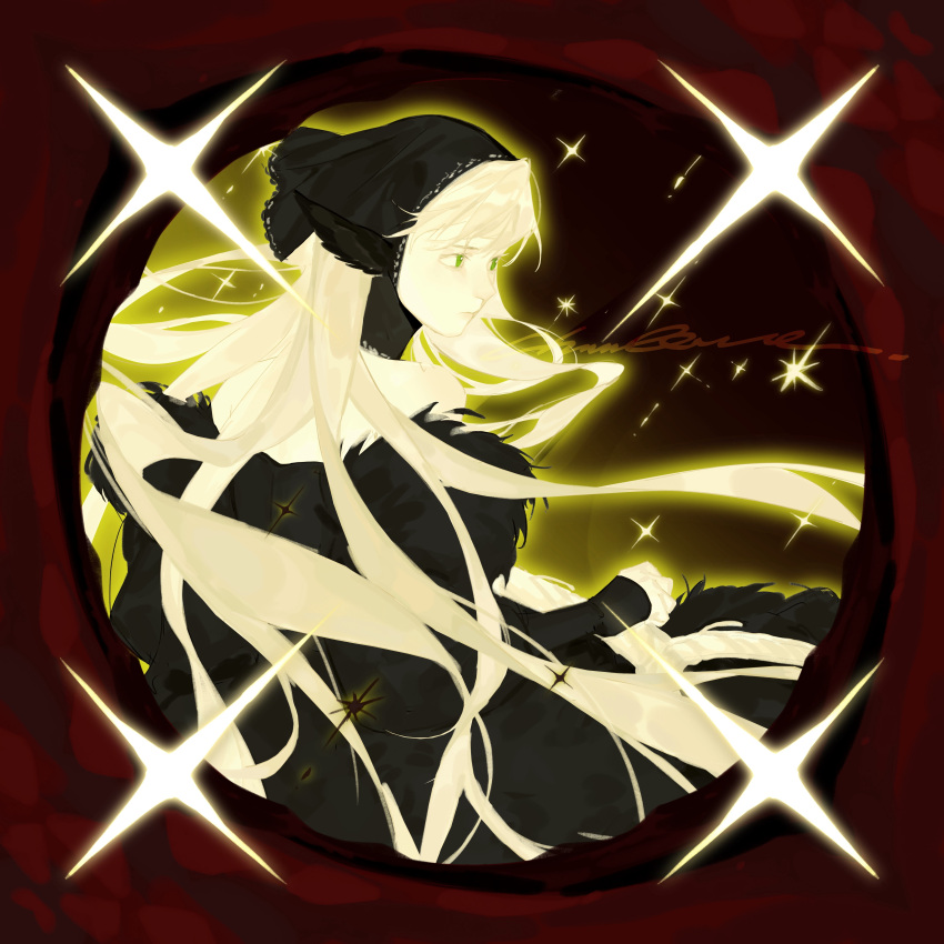 Safebooru - 1girl absurdres bare shoulders blonde hair closed mouth dress dungeon meshi ...