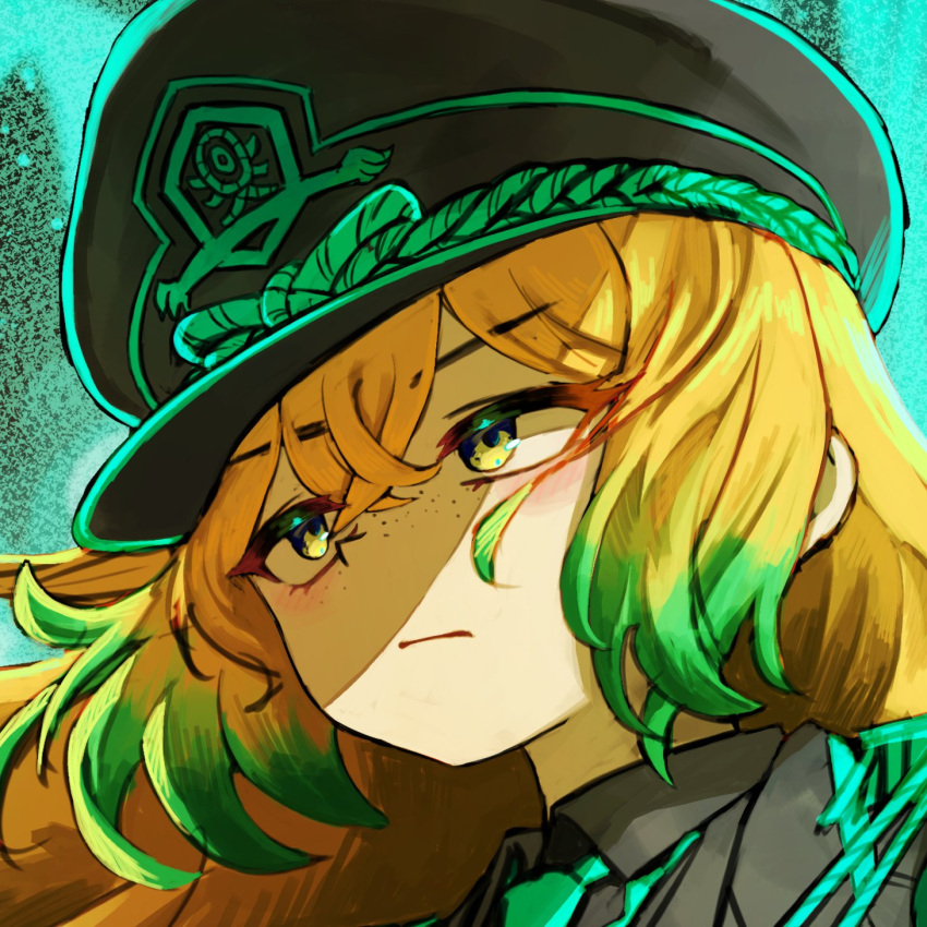 Safebooru - 1girl 99dulgi blind obsession (e.g.o) blush collared shirt ...
