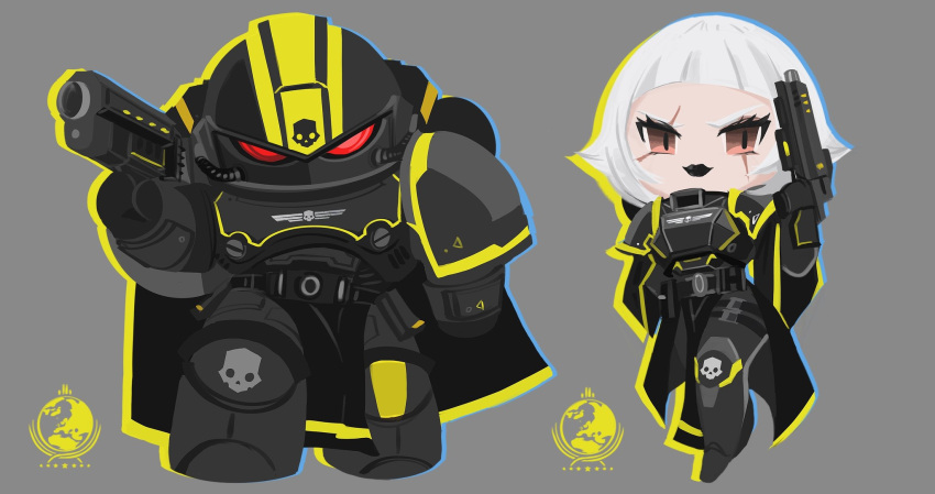 Safebooru - 1boy 1girl adepta sororitas adeptus astartes armor ...