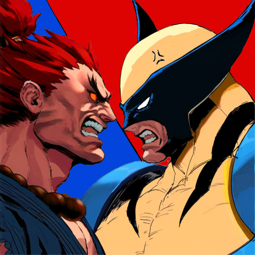 Safebooru - 2boys akuma (street fighter) beard bodysuit capcom dark ...