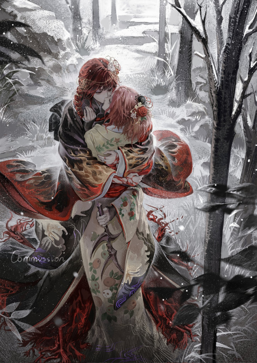 Safebooru - 2girls elden ring forest from above hair ornament highres ...